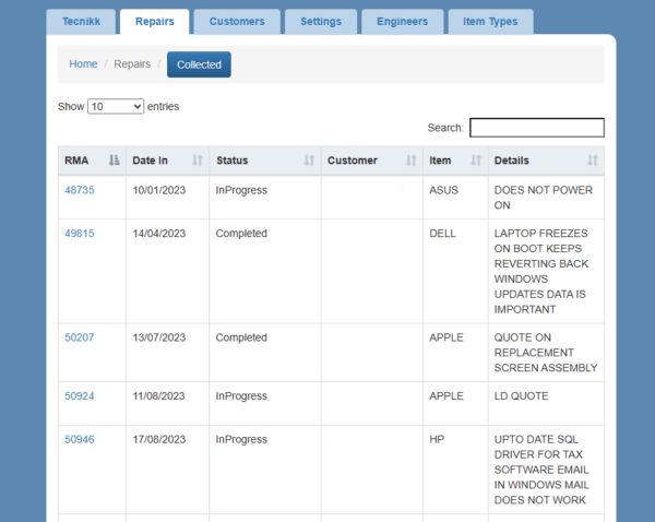 Easy Repair Management – Kula Solutions LTD
